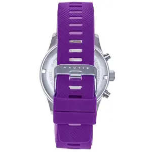 NAUTIS Meridian Chronograph Strap Watch With Date - Purple