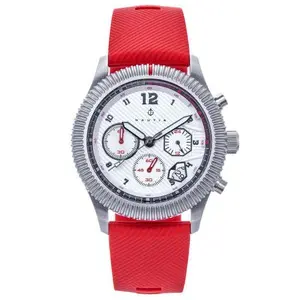 NAUTIS Meridian Chronograph Strap Watch With Date - Red