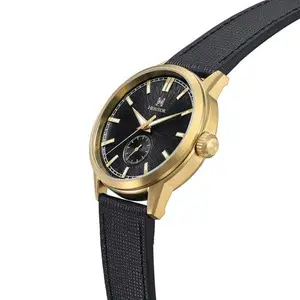HERITOR AUTOMATIC Argento Leather-band Watch - Gold/black