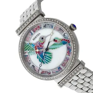 BERTHA WATCHES Mother-of-pearl Bracelet Watch - Silver