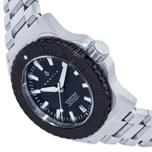 NAUTIS Cortez Automatic Bracelet Watch With Date - Black
