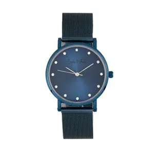 SOPHIE AND FREDA Savannah Mesh Bracelet Watch With Swarovski Crystals - Blue