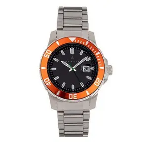 NAUTIS Admiralty Pro 200 Bracelet Watch With Date - Orange/black