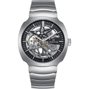 HERITOR AUTOMATIC Magnus Stainless Steel Bracelet Watch - Silver