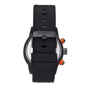 BREED Double Agent Chronograph Watch With Date - Orange/black