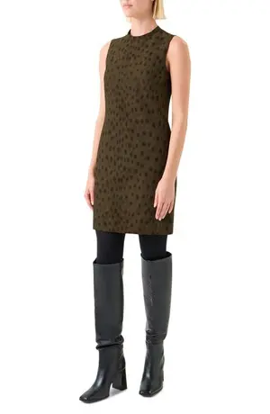 Akris Leopard Print Sheath Dress
