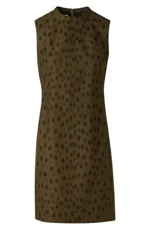 Akris Leopard Print Sheath Dress