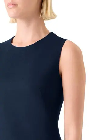 Akris Double Face Wool Flannel Sheath Dress