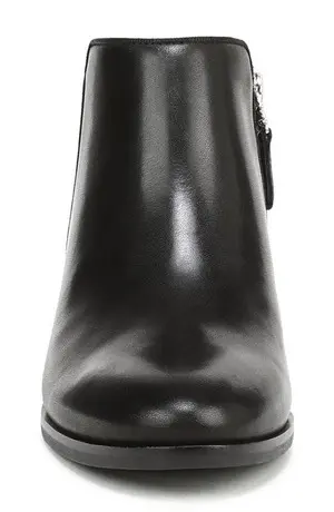 Sam Edelman Petty Leather Bootie - Black Smooth