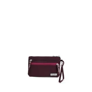 BAGGALLINI RFID Currency Organizer Wallet Wristlet Mulberry