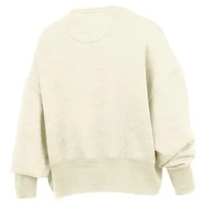 PRESSBOX Minnesota Golden Gophers Oversized Waist-length Crewneck Sweatshirt - Natural