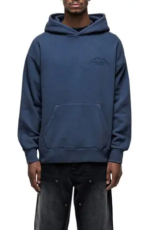 GOOD FOR NOTHING Vintage Washed Relaxed Hoodie - Navy