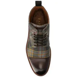 Taft Jack Genuine Leather Lace-up Boots - Light Grey