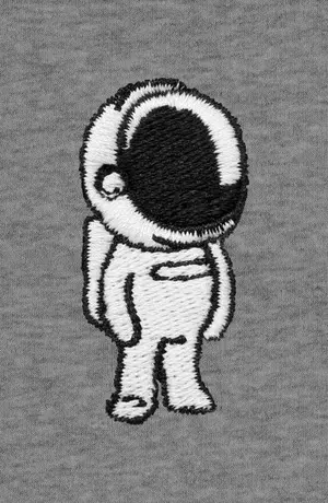 DALIX Embroidered Astronaut Muscle Tank - Deep Htr