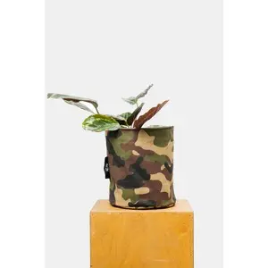 ADW Waxed Plant Pot Cover - Camo