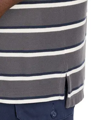 HARBOR BAY BY DXL Big & Tall Striped Polo Shirt