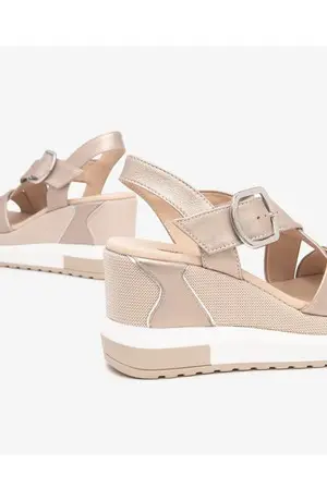 NEROGIARDINI Sport Wedge Sandal - Rose