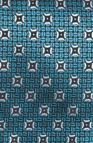Zegna Geometric Mulberry Silk Tie