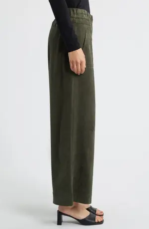 Wit & Wisdom Skyrise Patch Pocket Wide-leg Pants - Laurel Wreath