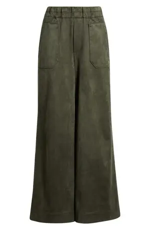 Wit & Wisdom Skyrise Patch Pocket Wide-leg Pants - Laurel Wreath