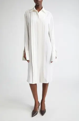 Button-Front Shirtdress