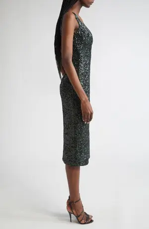 Michael Kors Sequin Embellished Sheath Dress