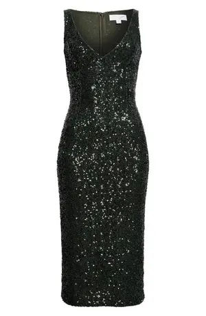 Michael Kors Sequin Embellished Sheath Dress