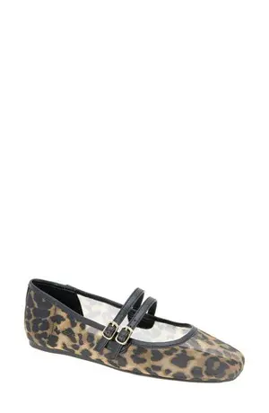 Bcbgmaxazria Harisa Mary Jane Flat - Cheetah Print