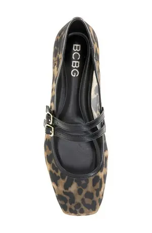 Bcbgmaxazria Harisa Mary Jane Flat - Cheetah Print