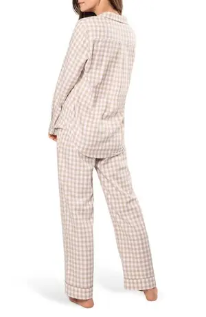 PETITE PLUME Gingham Cotton Pajamas