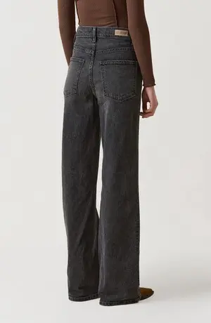LE JEAN Crossover High-waist Wide-leg Jeans