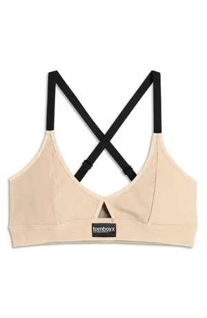 TOMBOYX Lounge Rib Bralette - Taupe