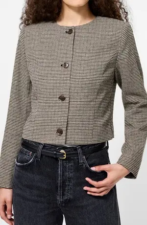 French Connection Houndstooth Check Jacket