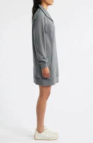 HATLEY Spread Collar Sweatshirt Dress