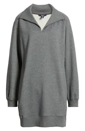 HATLEY Spread Collar Sweatshirt Dress