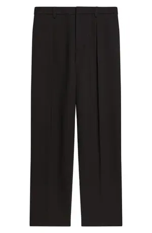 Helmut Lang Zoot Pleat Front Modern Trousers - Black