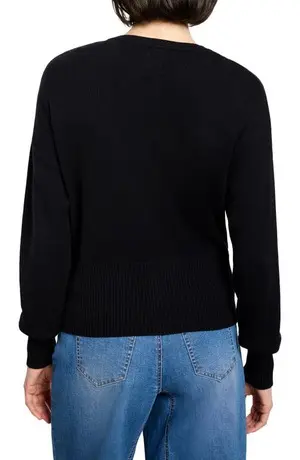 NIC+ZOE Snap-front Cotton Cardigan - Black Onyx