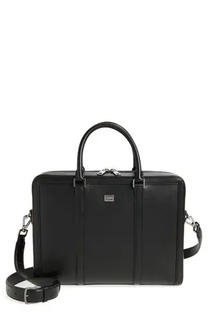 Dolce & Gabbana Calfskin Leather Briefcase - 80999 Nero