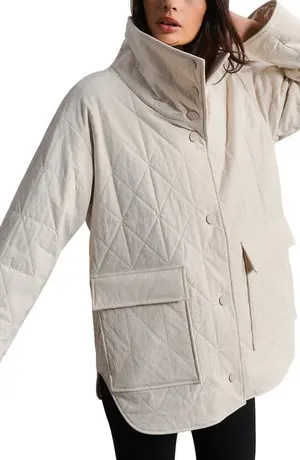 RHONE Monterey Water Repellent Quilted Jacket - Birch