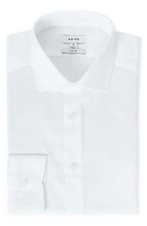 REISS Remote Slim Fit Cotton Button-up Shirt