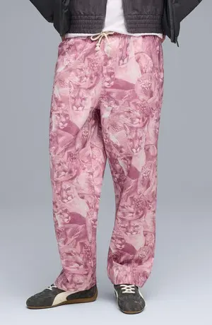 PUMA Allover Cat Print Drawstring Pants