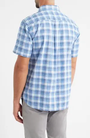 Vineyard Vines Coskata Island Plaid Short Sleeve Button-down Shirt
