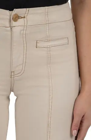 Kut From The Kloth Meg Seamed Wide-leg Ankle Pants
