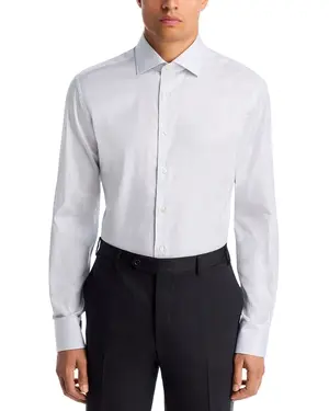 Canali Long Sleeve Button Front Shirt