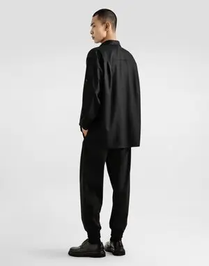 Dolce & Gabbana Oversized Flannel Shirt - Black