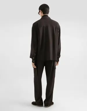 Dolce & Gabbana Mélange Wool Mat Shirt