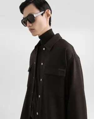 Dolce & Gabbana Mélange Wool Mat Shirt
