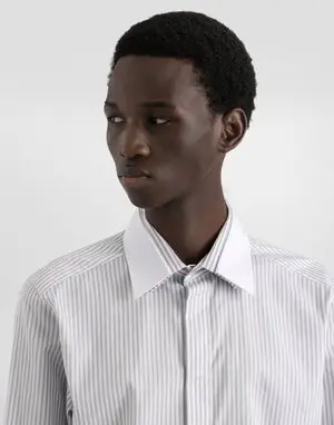 Dolce & Gabbana Striped Poplin Martini Shirt - Multicolor