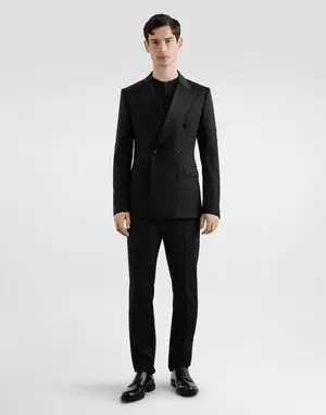 Dolce & Gabbana 3-piece Double-breasted Wool Gabardine Suit