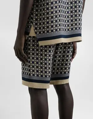 Dolce & Gabbana Printed Crêpe Marocain Bermuda Shorts - Print